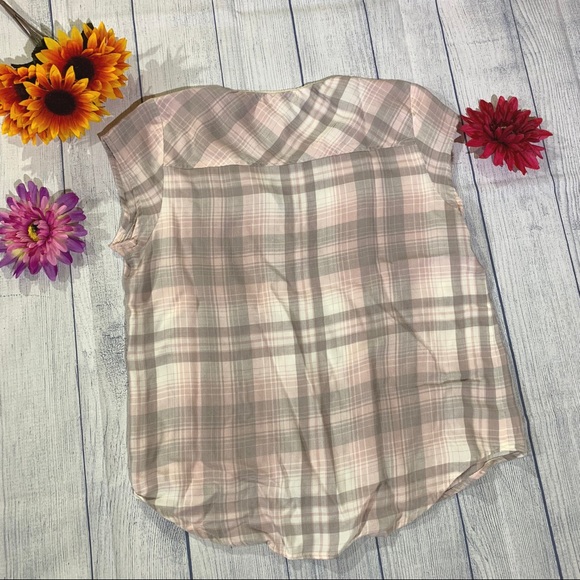 cloth & stone | Tops | Cloth Stone Plaid Shirt | Poshmark